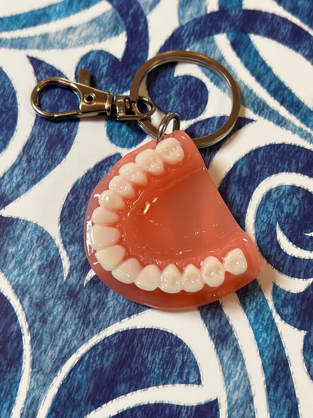 False Teeth Keychain - Etsy