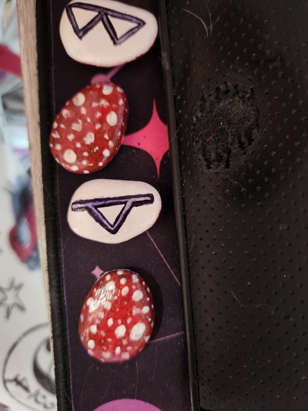 Rock Painted Mushroom Runes - Etsy