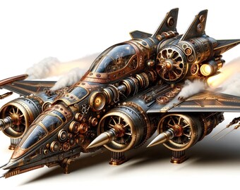 Steampunk Airship Digital Patterns and Images - Etsy