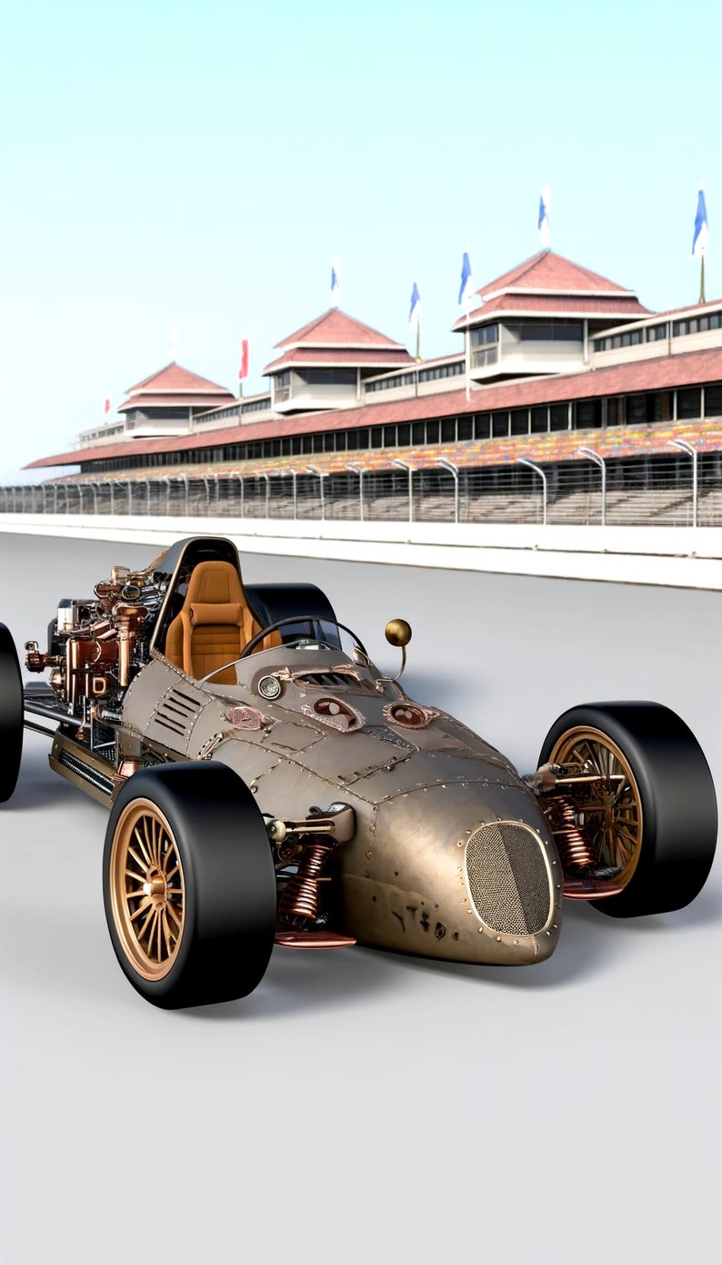 Steampunk Racing Car Digital Patterns and Images - Etsy