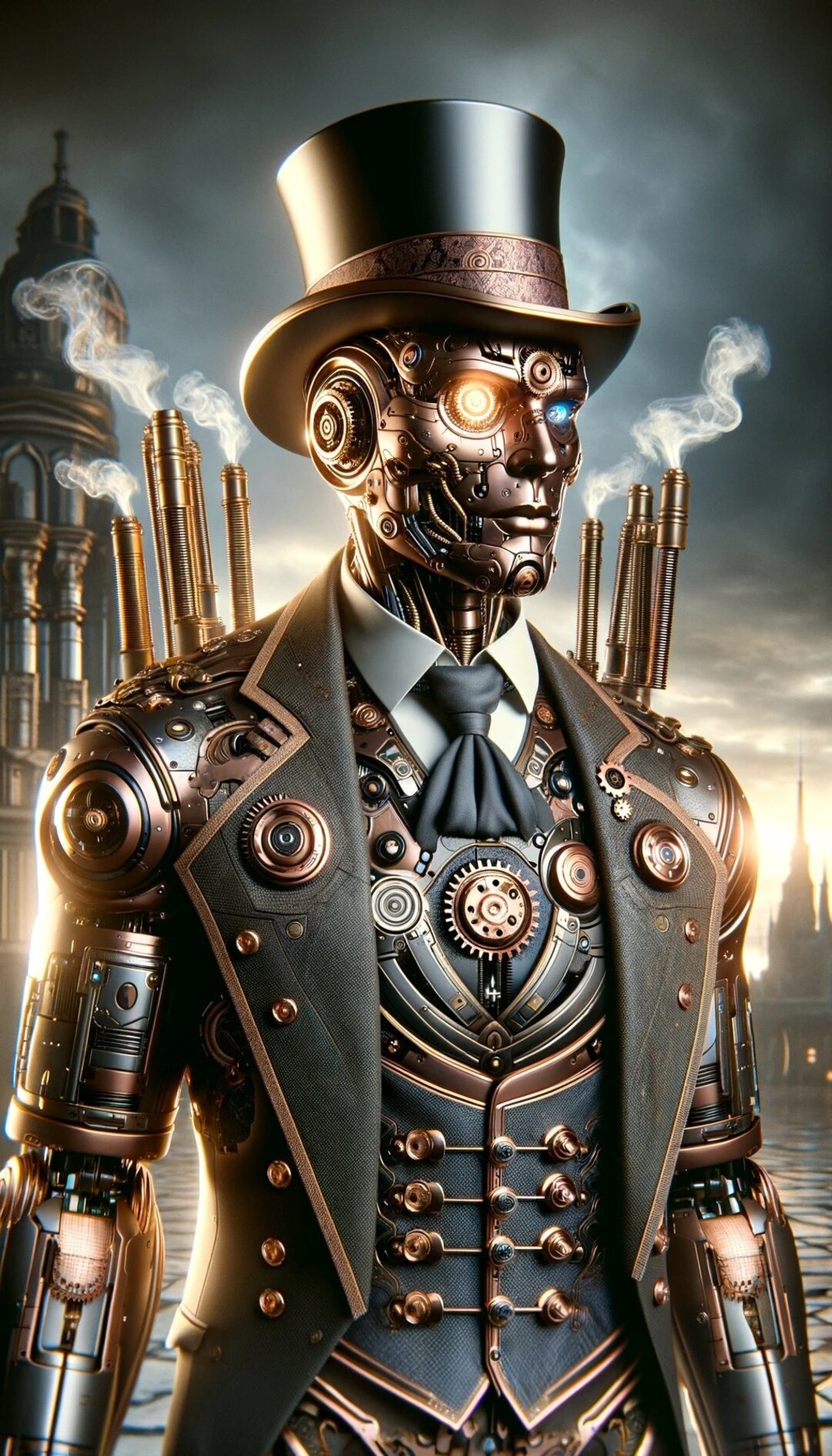 Steampunk Cyborg Male Digital Patterns and Images - Etsy