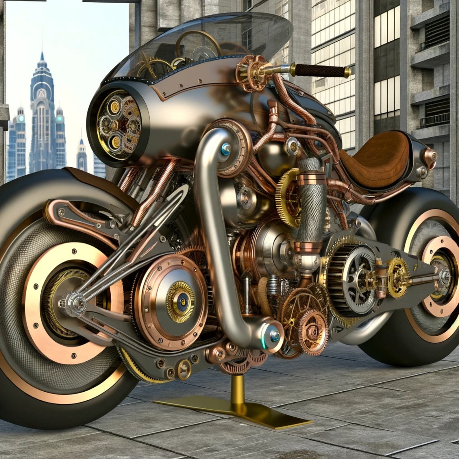Steampunk Motorcycle Digital Patterns and Images - Etsy