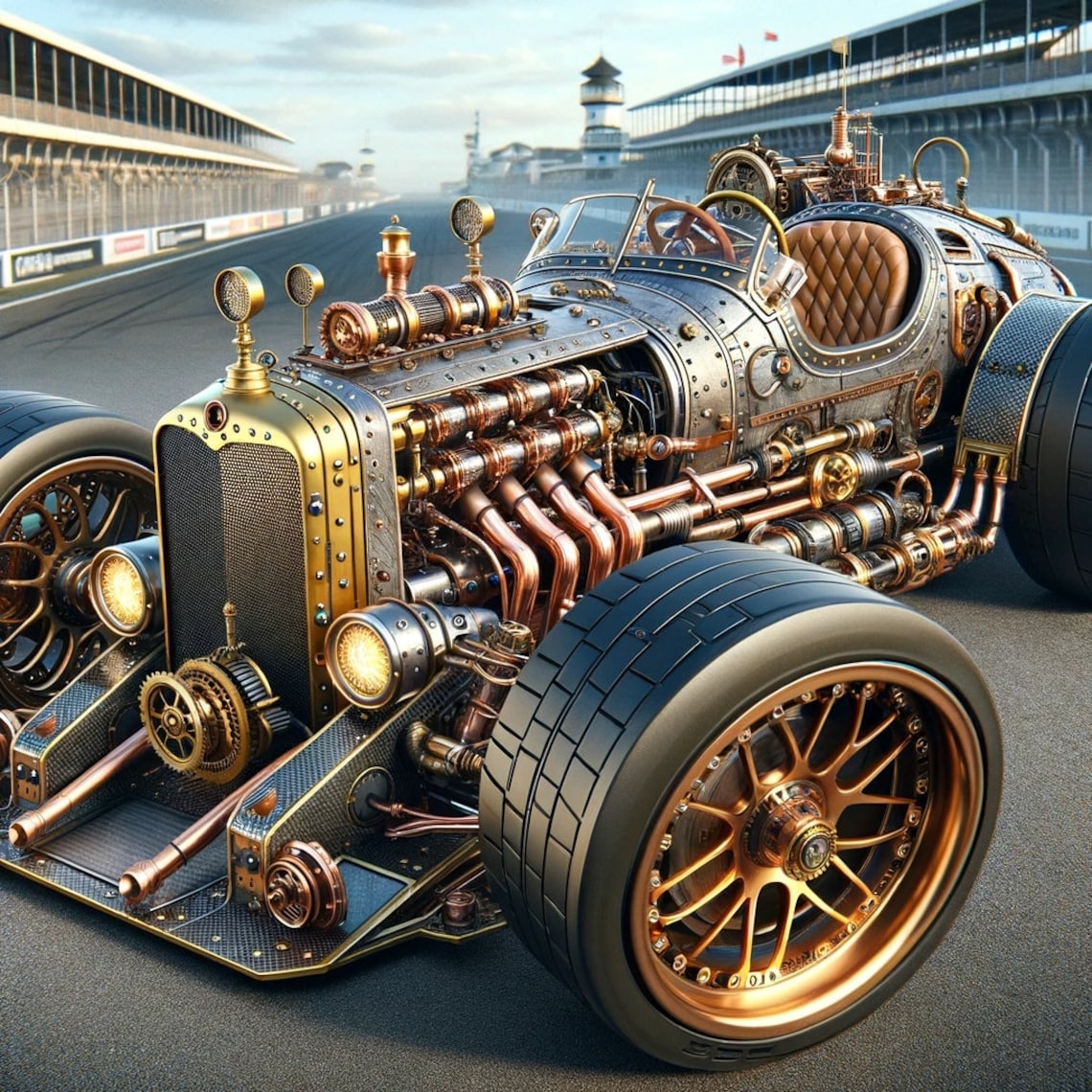 Steampunk Racing Car Digital Patterns and Images - Etsy