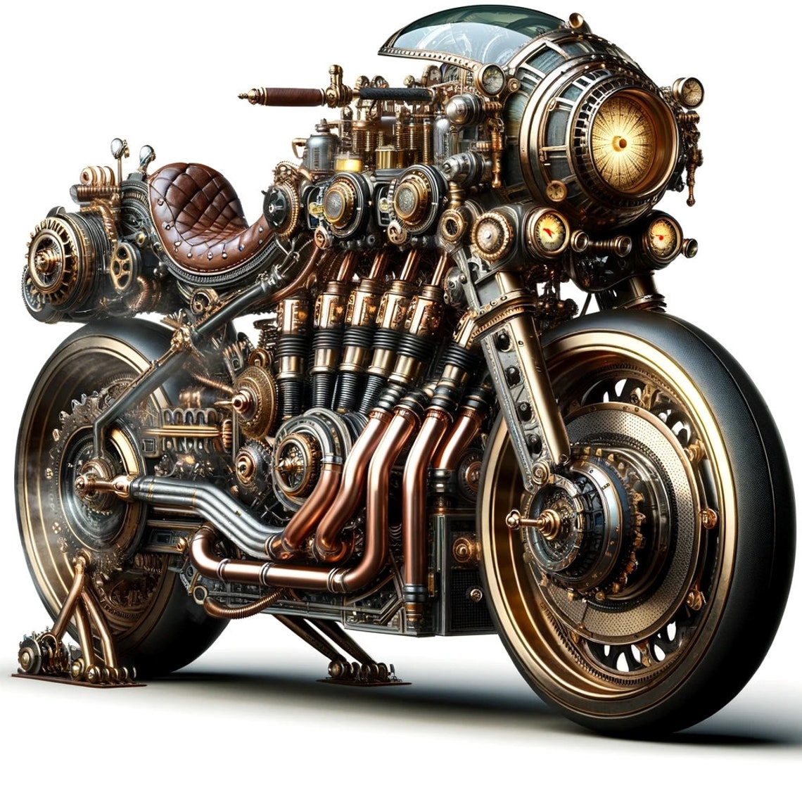 Steampunk Motorcycle Digital Patterns and Images - Etsy