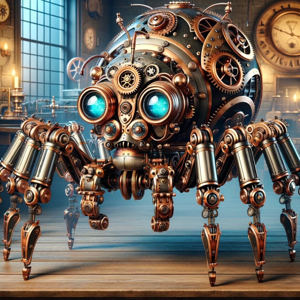 Steampunk Mechanical Spider Digital Patterns and Images - Etsy