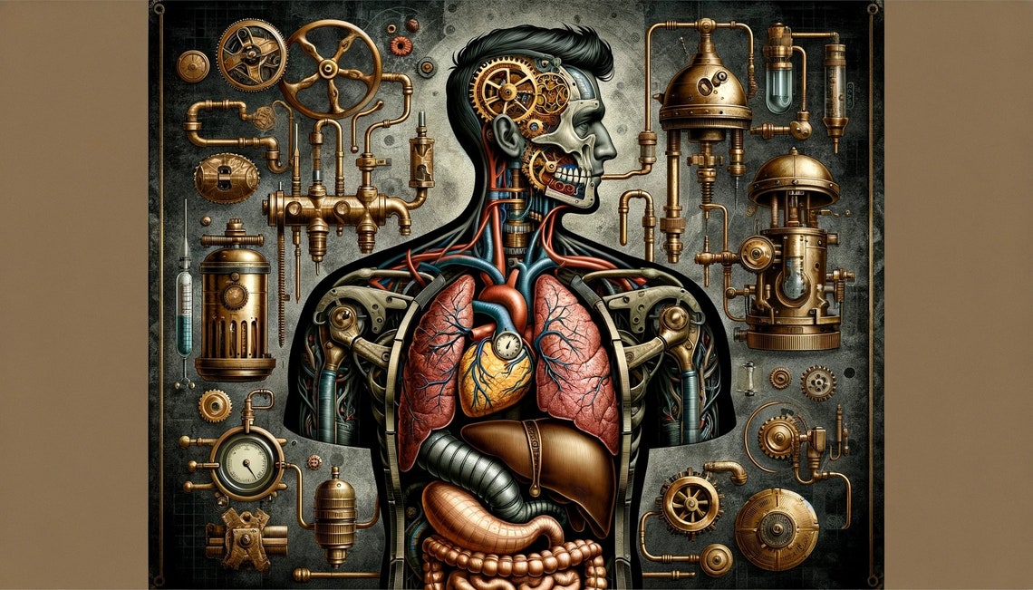 Steampunk Human Organs Digital Patterns and Images - Etsy