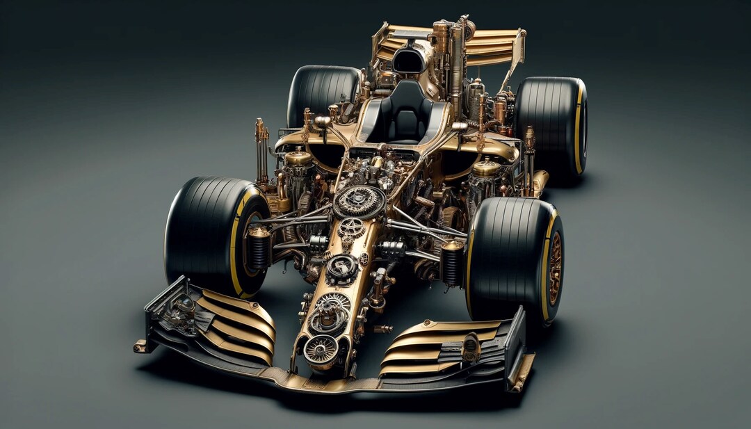 Steampunk Formula One Racing Car Digital Patterns and Images - Etsy