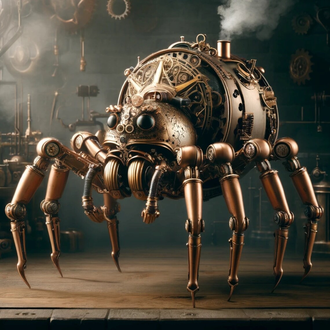 Steampunk Mechanical Spider Digital Patterns and Images - Etsy