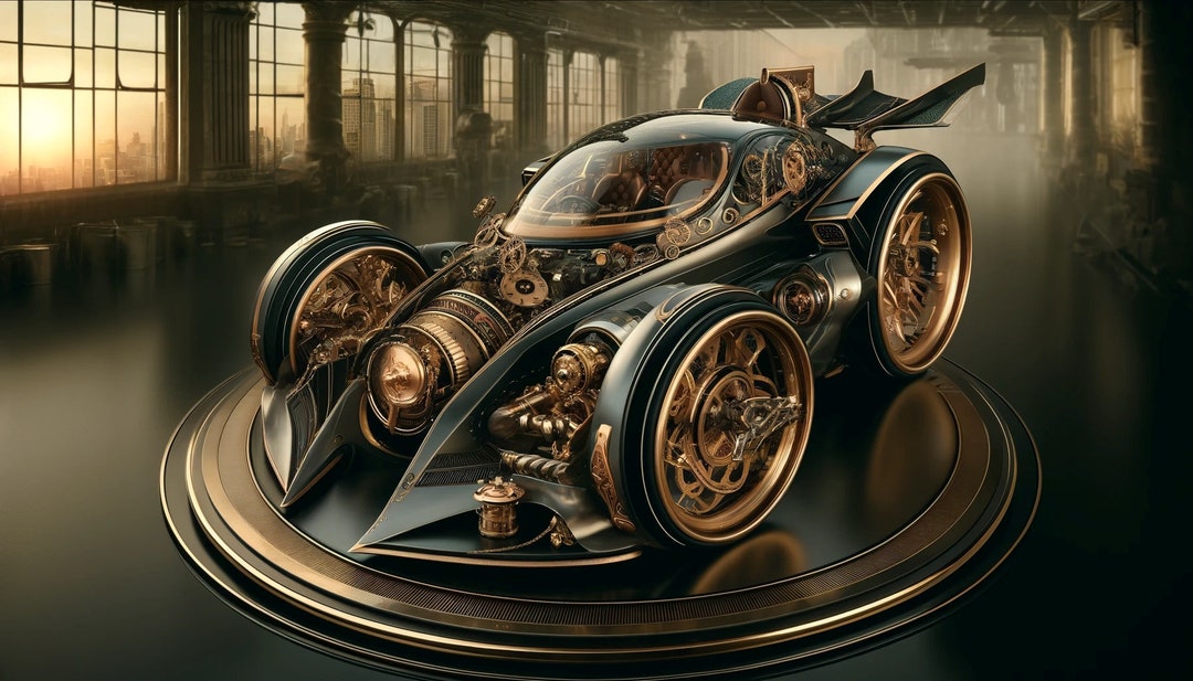 Steampunk Car Digital Patterns and Images - Etsy