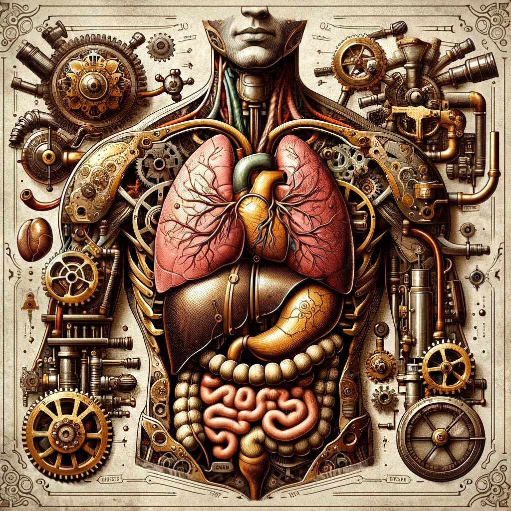 Steampunk Human Organs Digital Patterns and Images - Etsy