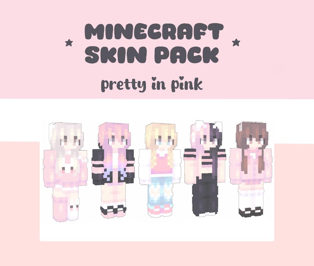 High Quality Minecraft Skin Pack 5 Skins - Etsy