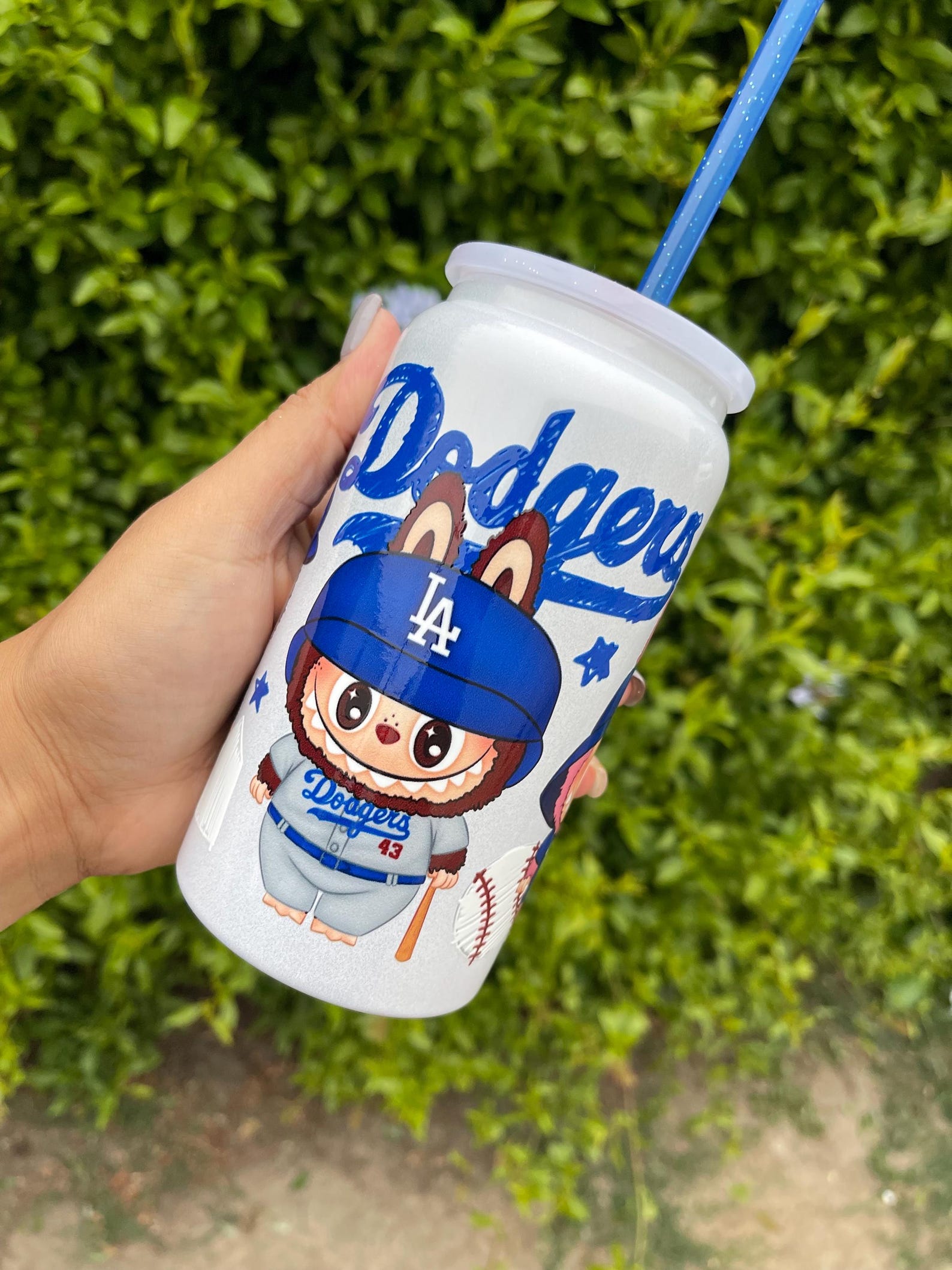 Labubu Glass Cup, 16oz Glass Cup, the Monsters Glass Cup, Cute Glass ...