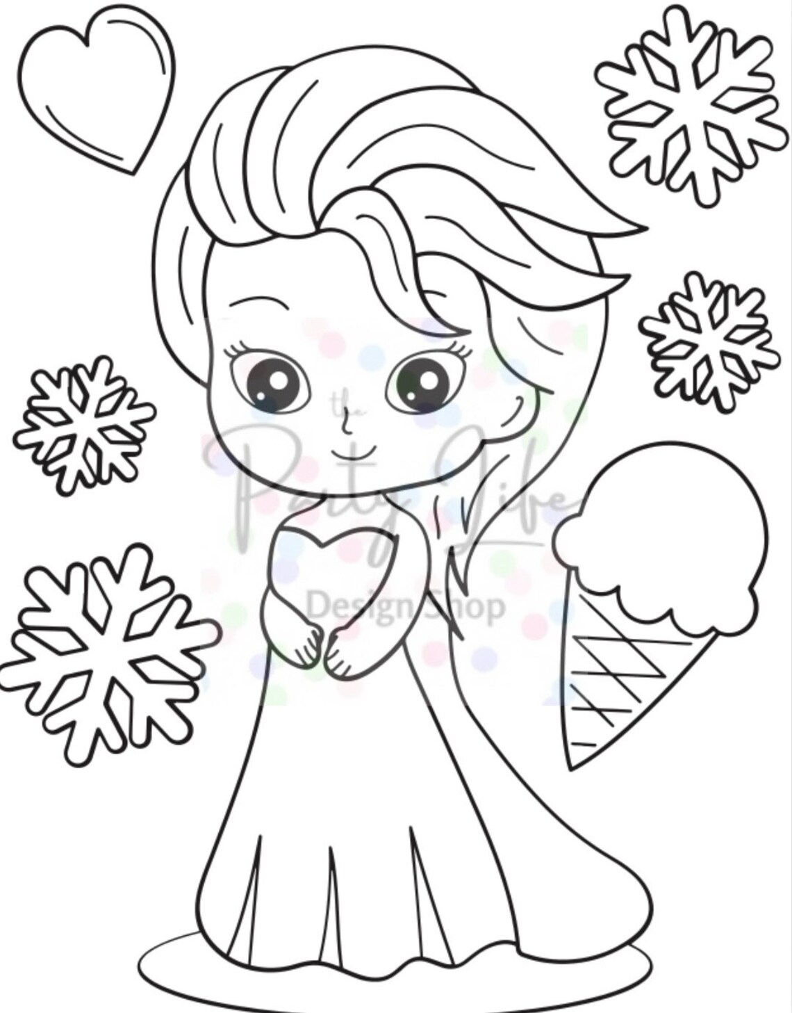 Princess Coloring Pages - Instant Download - Etsy