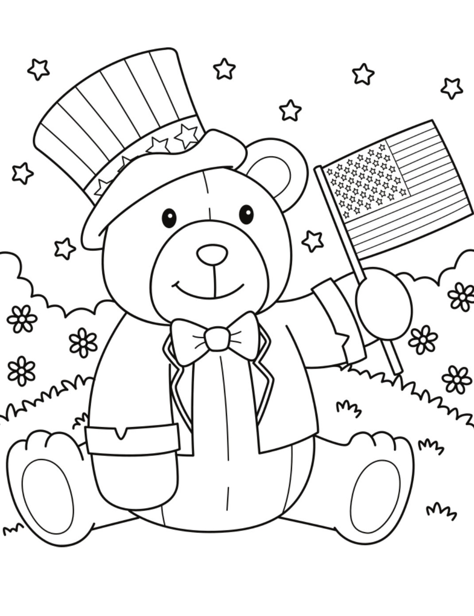 July 4th Coloring Pages - Instant Download - Etsy