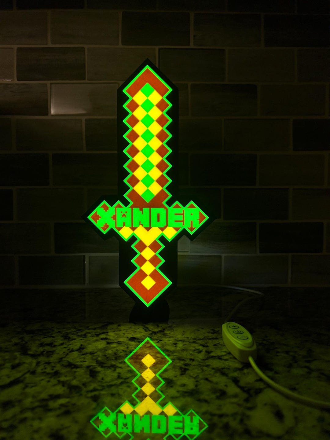 Personalized Minecraft Sword Night Light/decor Light-please Check ...
