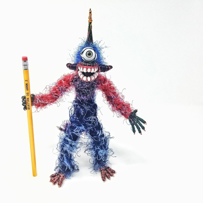 Great Mohawk Cyclops Bendable Copper Wire Creature Fun, Unique, Fully ...