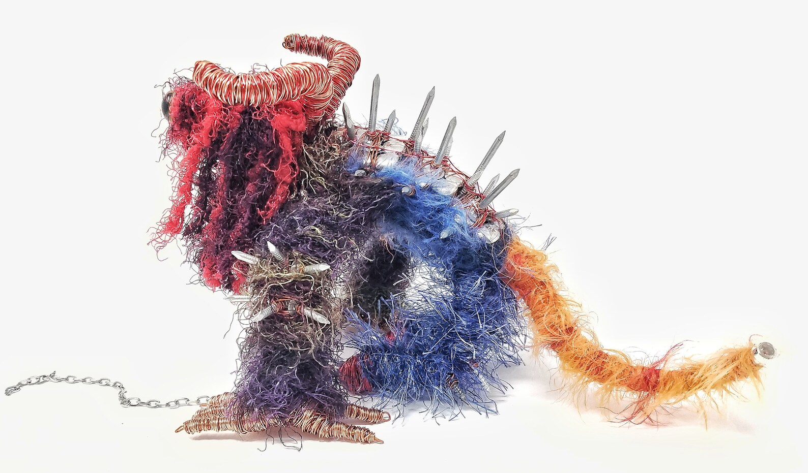 Multicolored Spikey Beast - Bendable Copper Wire Creature - Fun, Unique ...