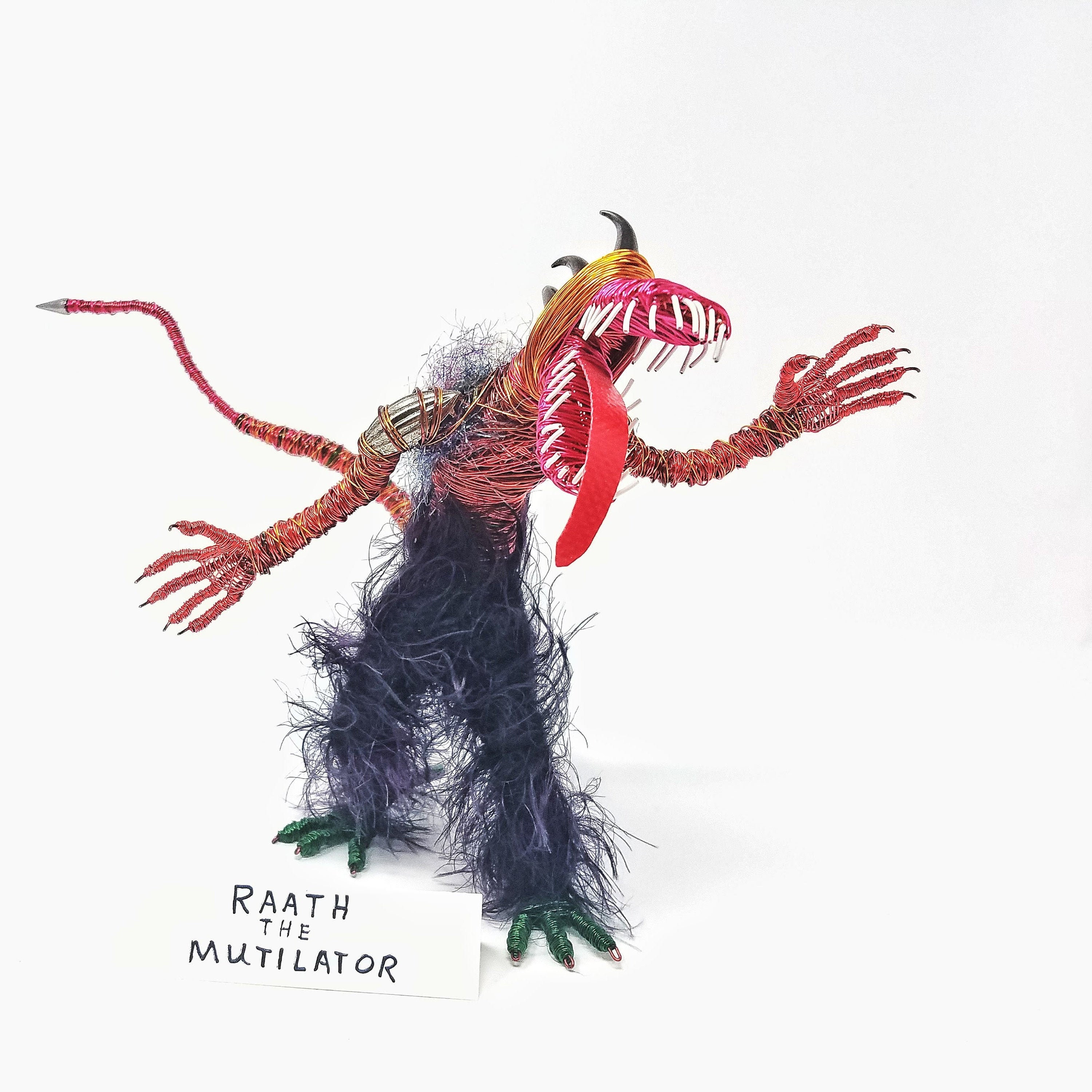 Scary Eyeless Monster Bendable Copper Wire Creature - Etsy España