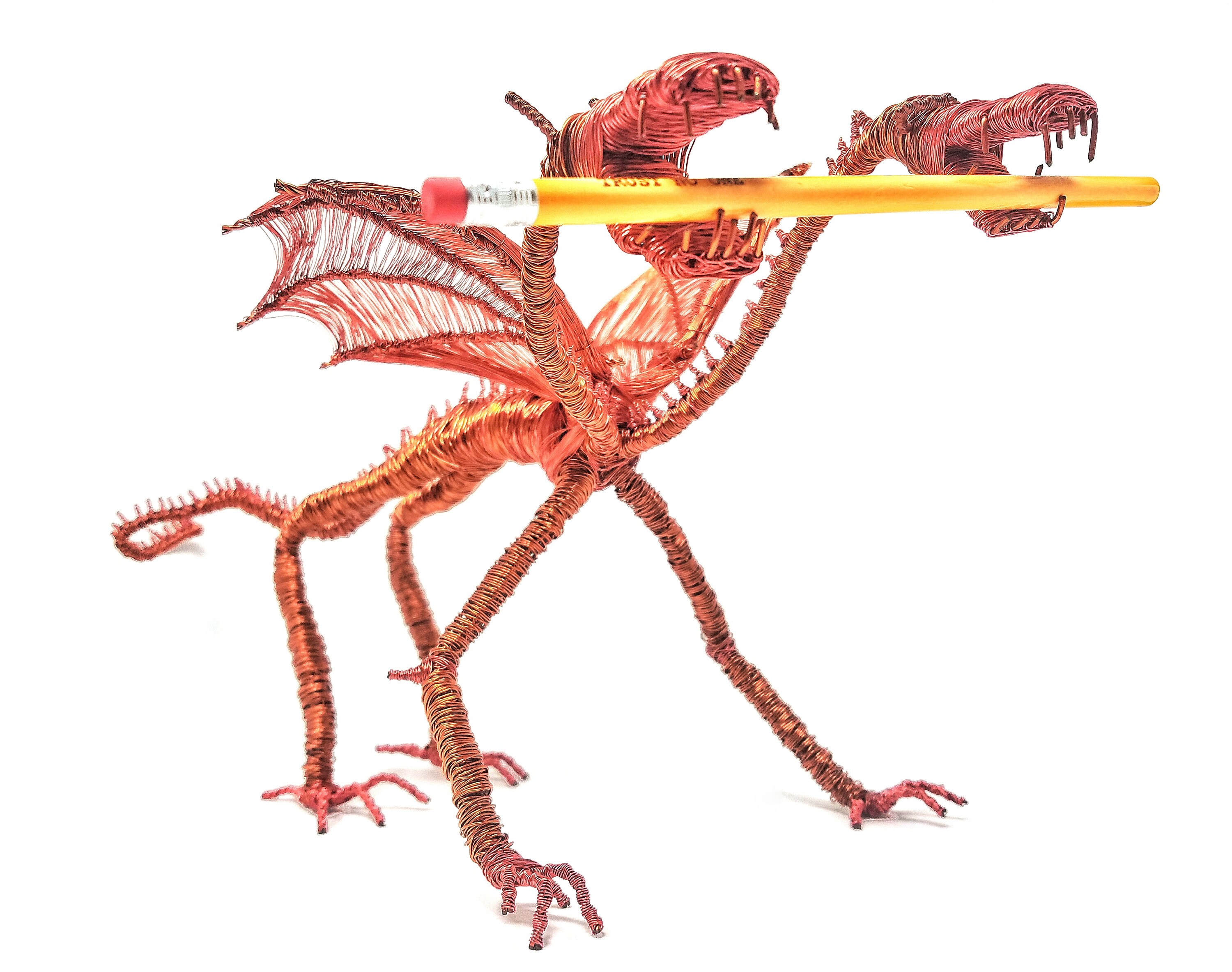 Twisted Two-headed Dragon - Bendable Copper Wire Creature - Fun, Unique ...