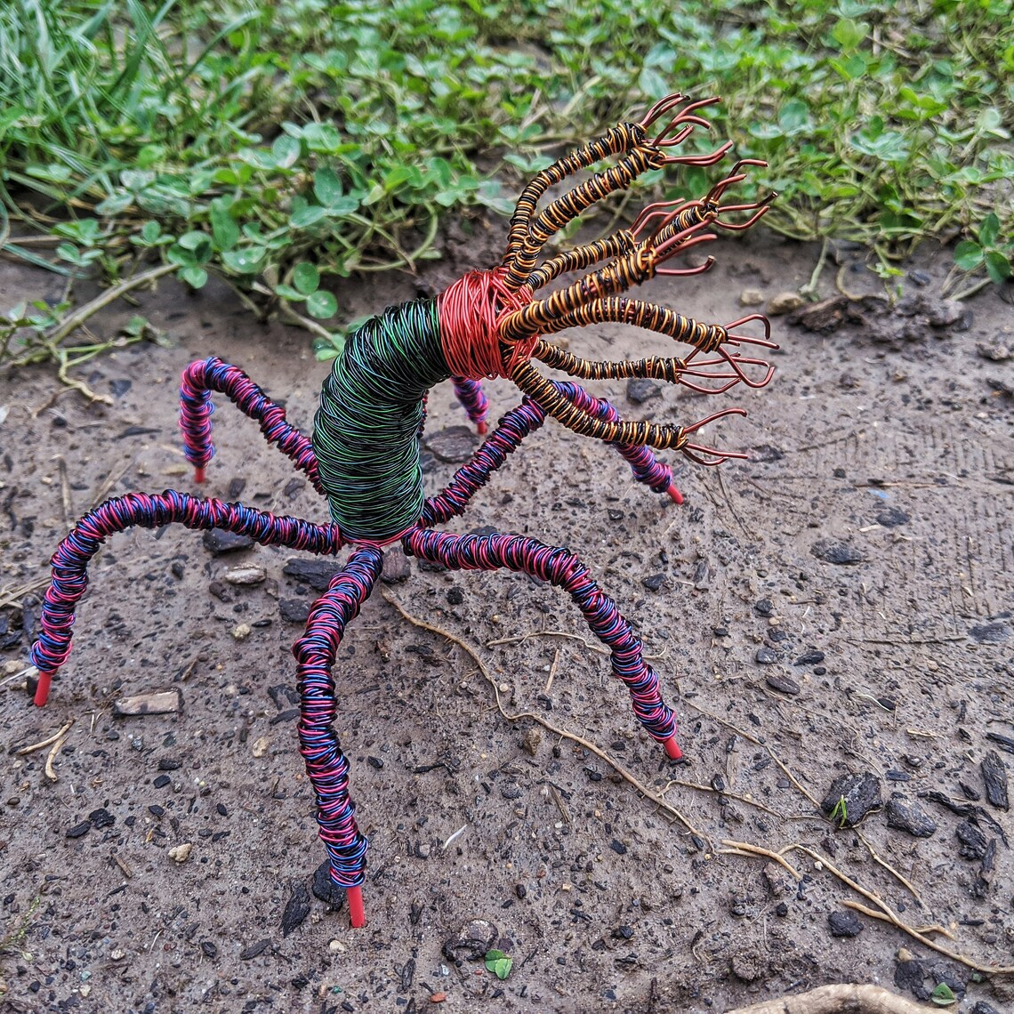 Hexapod Tentacle Monster 3 Bendable Copper Wire Creature - Etsy