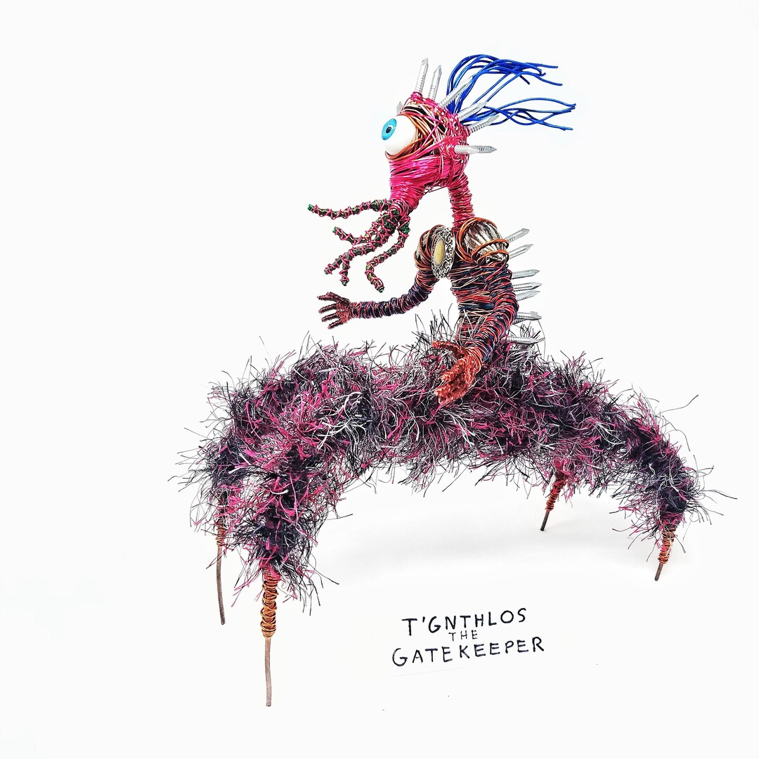 Spiked Mutant Cyclops - Bendable Copper Wire Creature - Fun, Unique ...