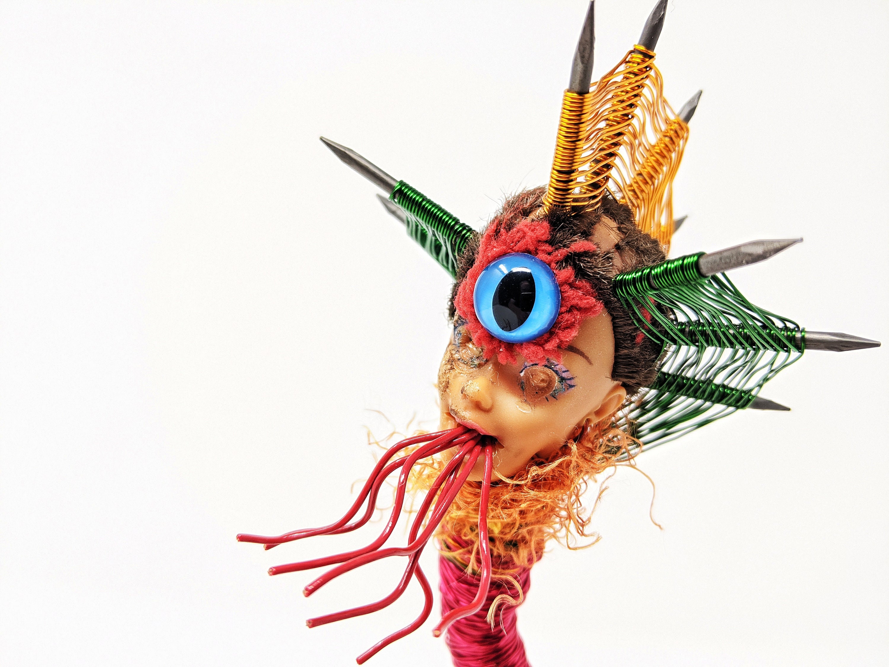 Cyclops Barbie Bendable Copper Wire Creature Fun, Unique, Fully ...