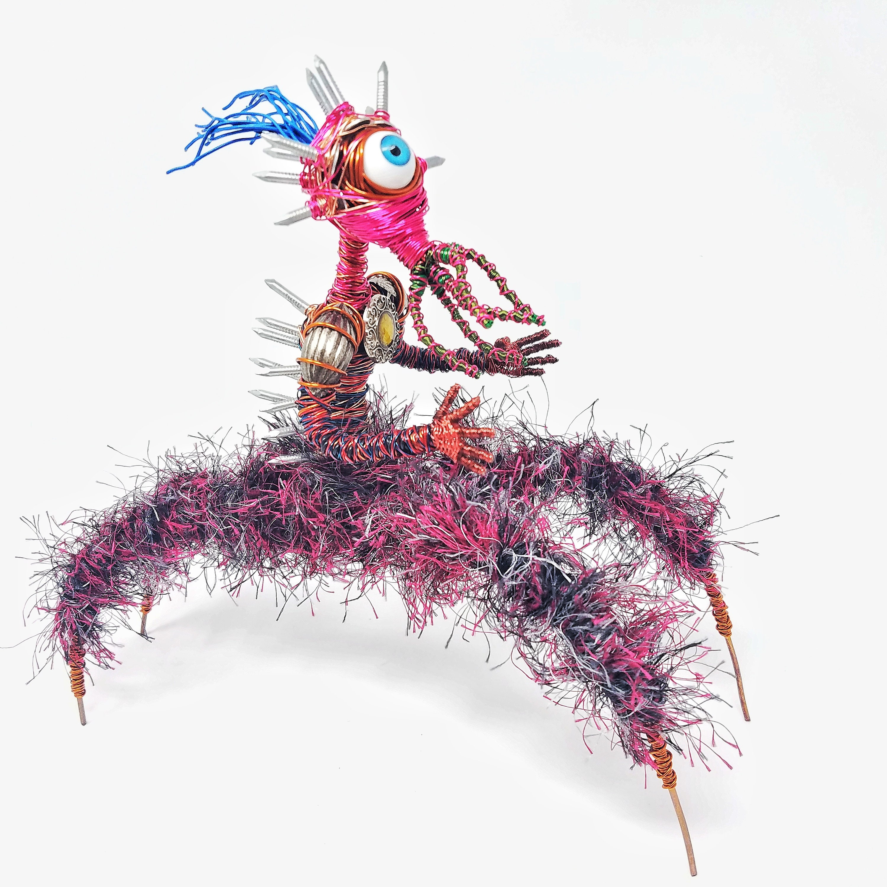 Spiked Mutant Cyclops - Bendable Copper Wire Creature - Fun, Unique ...