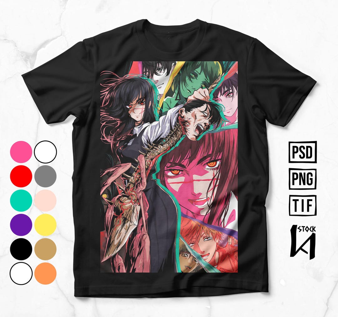 Anime Simulated Color , Anime DTF, Ready Fo Print, It Works for All ...