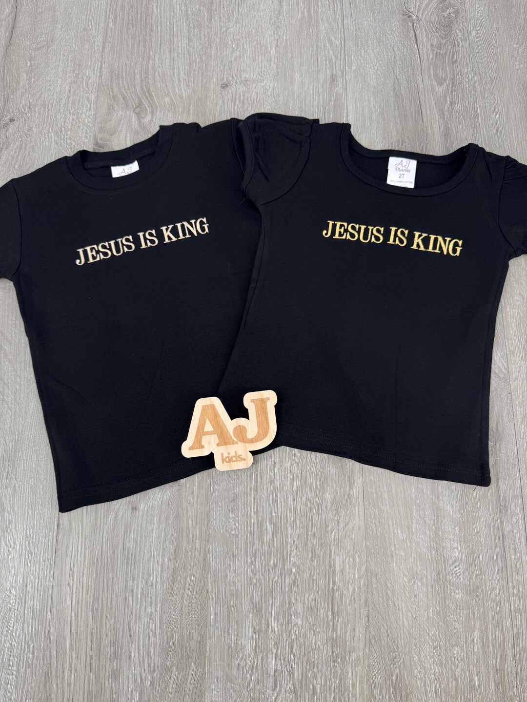 Jesus is King Kids Shirt, Children Faith Tees, Personalized Embroidered ...