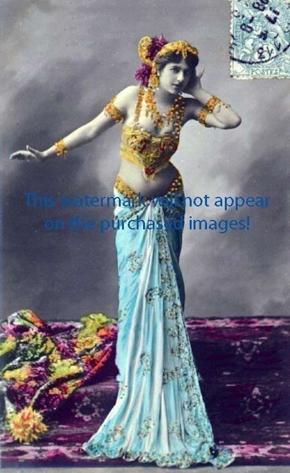 Exotic Dancing BELLY DANCER Vintage Photo Reprint | Etsy