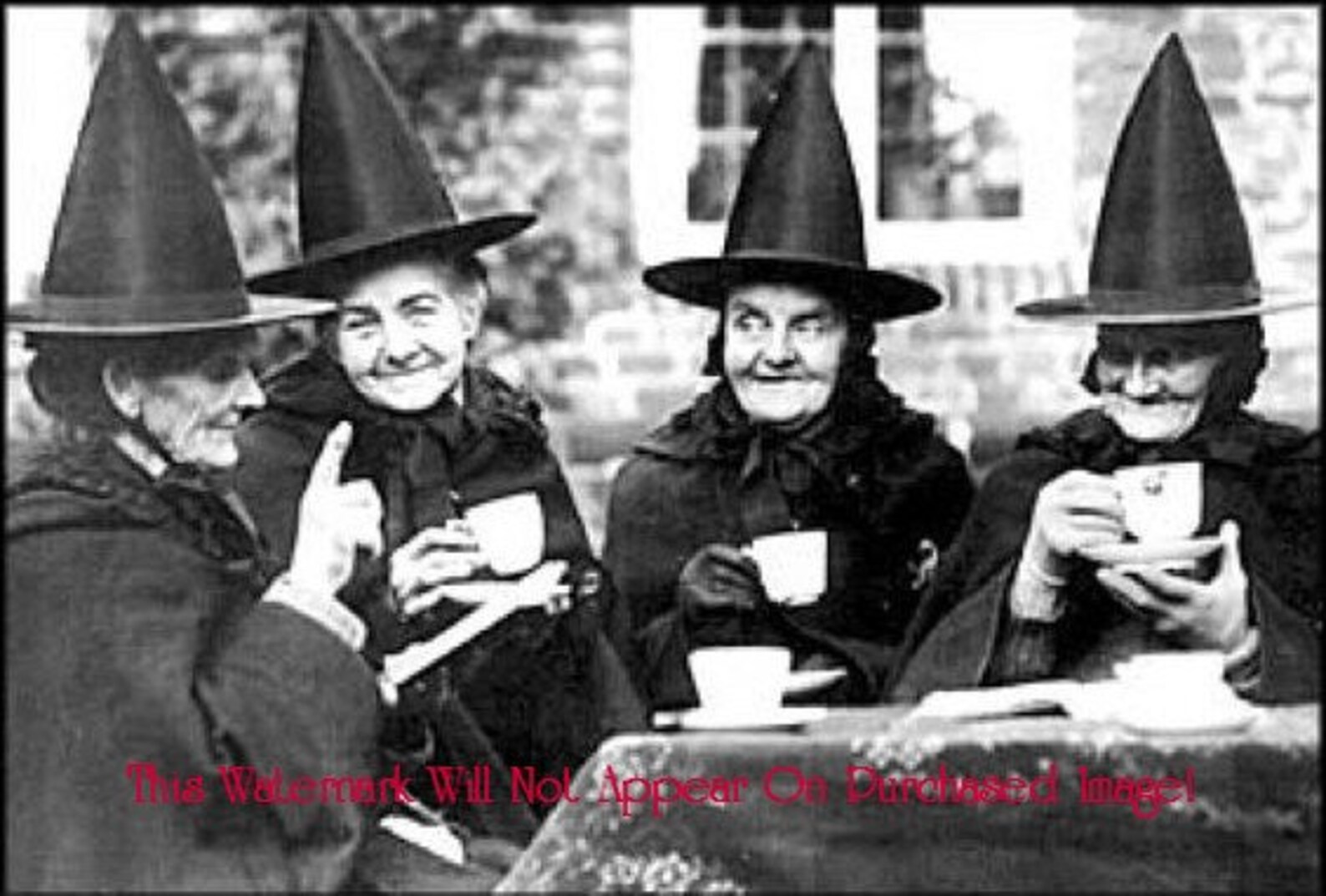WITCHES Tea Party VINTAGE Photo REPRINT - Etsy