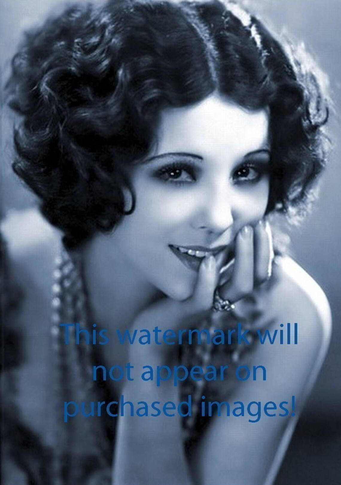 Old Vintage Antique FLAPPER W NECKLACE Photo Reprint - Etsy