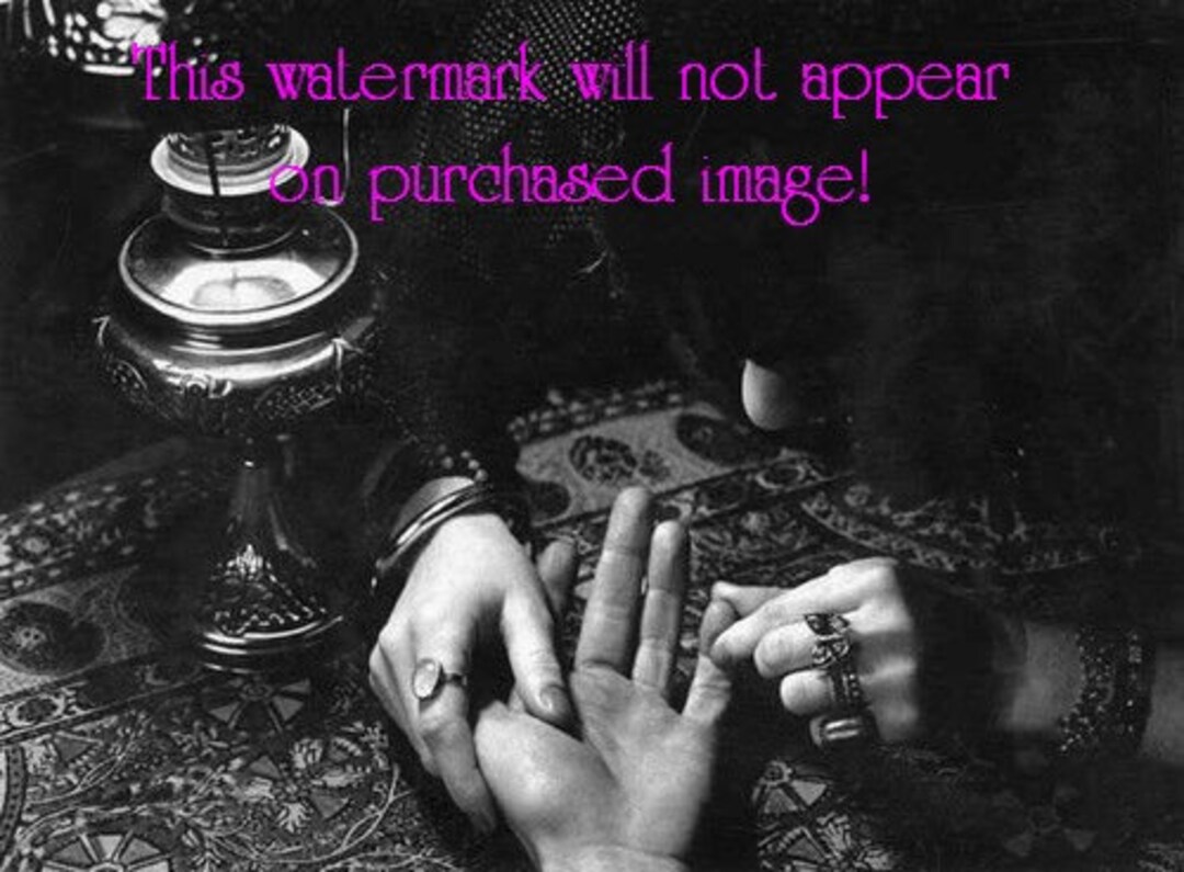 Old Vintage Antique GYPSY PALM READER Fortune Teller Photo Reprint - Etsy