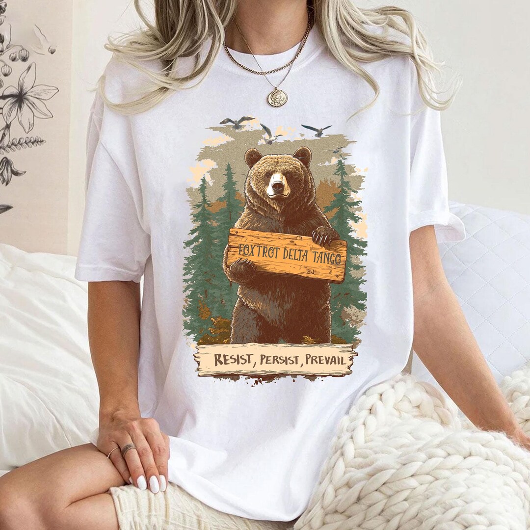 FDT Resist Bear Shirt, Foxtrot Delta Tango Shirt, Subtle Anti-trump ...