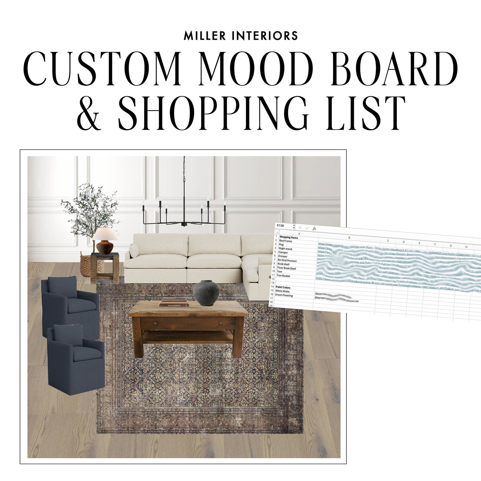 CUSTOM Interior E-design Service-customized & Affordable Virtual Mood ...