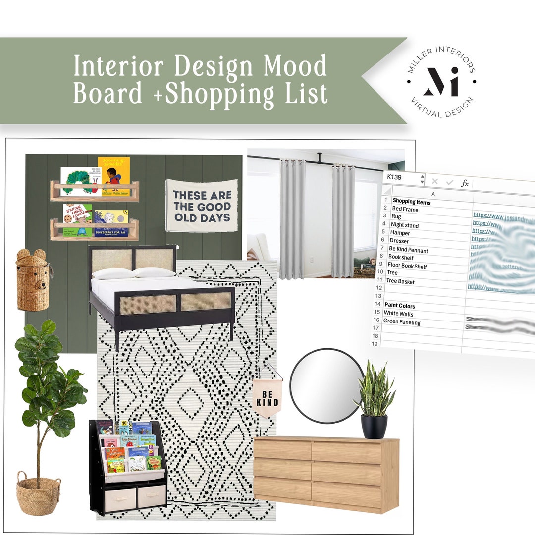 CUSTOM Interior E-design Service-customized & Affordable Virtual Mood ...