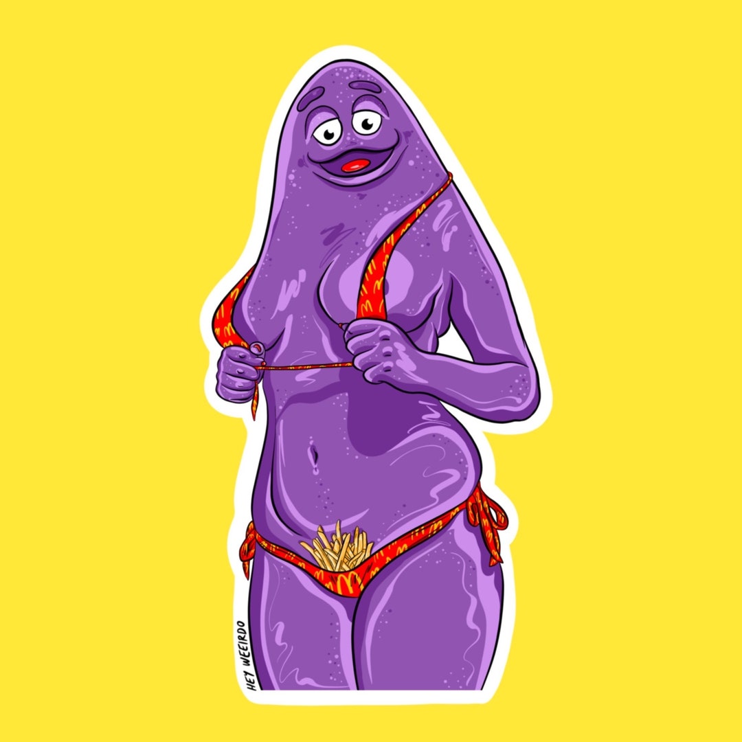 Grimass STICKER PACK Die Cut Vinyl Sticker Weird Sticker Art Sticker ...