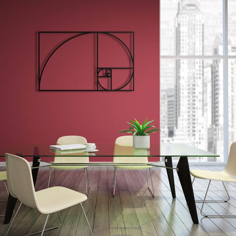 Fibonacci Symbol,fibonacci Metal Art,fibonacci Numbers,golden Ratio ...