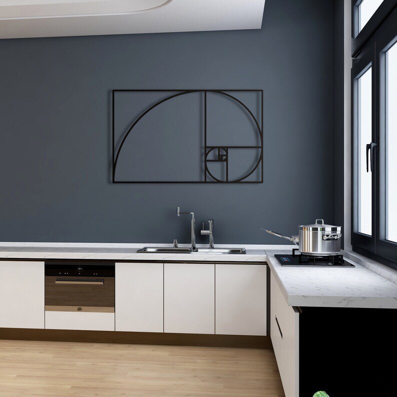 Fibonacci Symbol,fibonacci Metal Art,fibonacci Numbers,golden Ratio ...