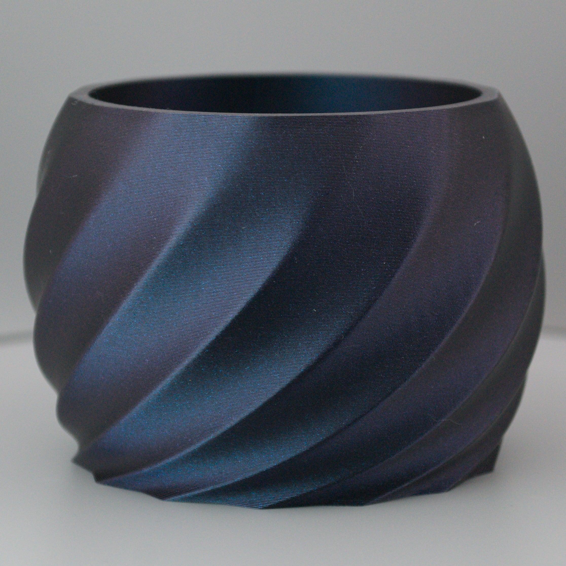 Luna - Modern Rounded Planter, Plant Pot, Swirled Elegant Design ...