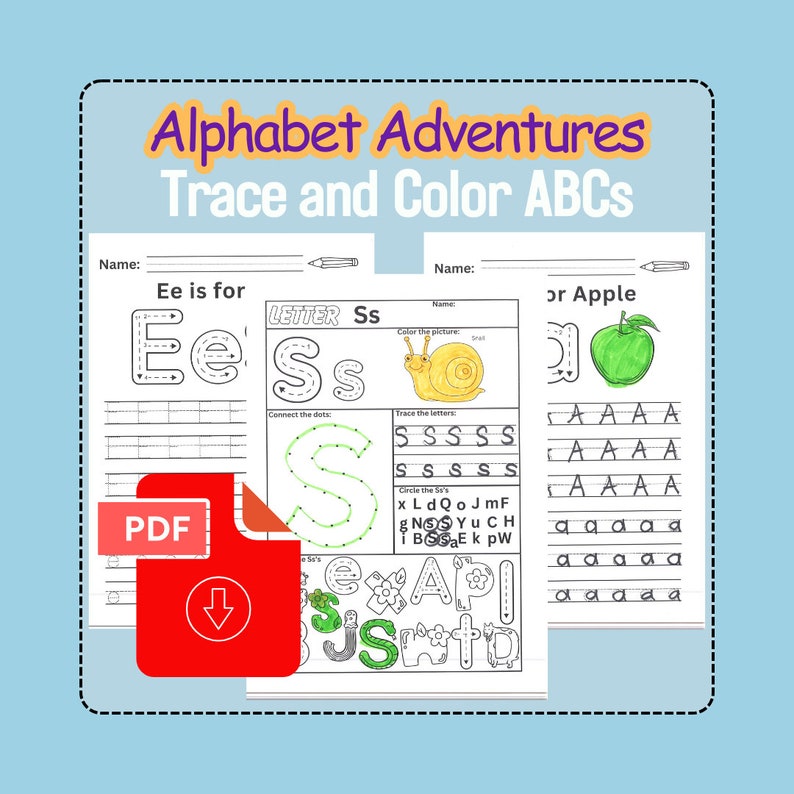 Fun ABC Tracing Worksheet: Perfect for Early Learners and Preschool I ...