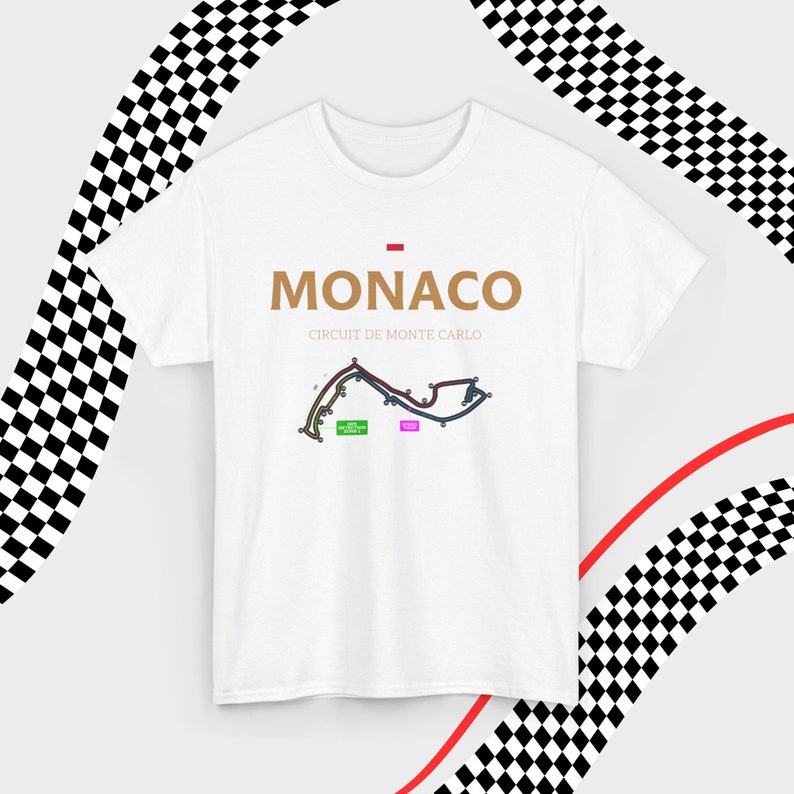 Monte Carlo Circuit De Monaco T-shirt Formula One Monaco Grand Prix Tee ...