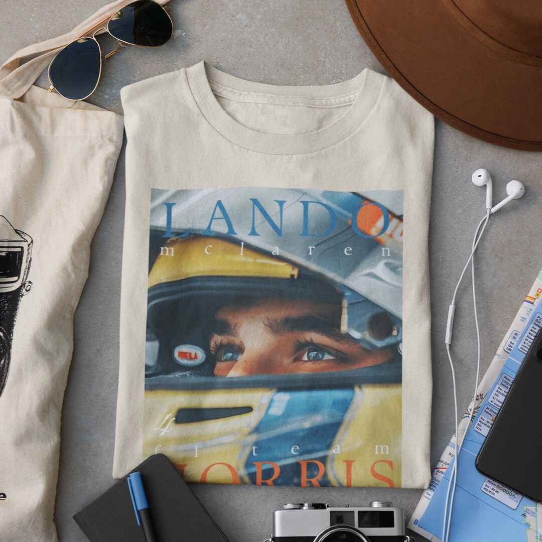 Lando Norris T-shirt NOR4 Top F1 Racing Driver Shirt Formula One Tee ...