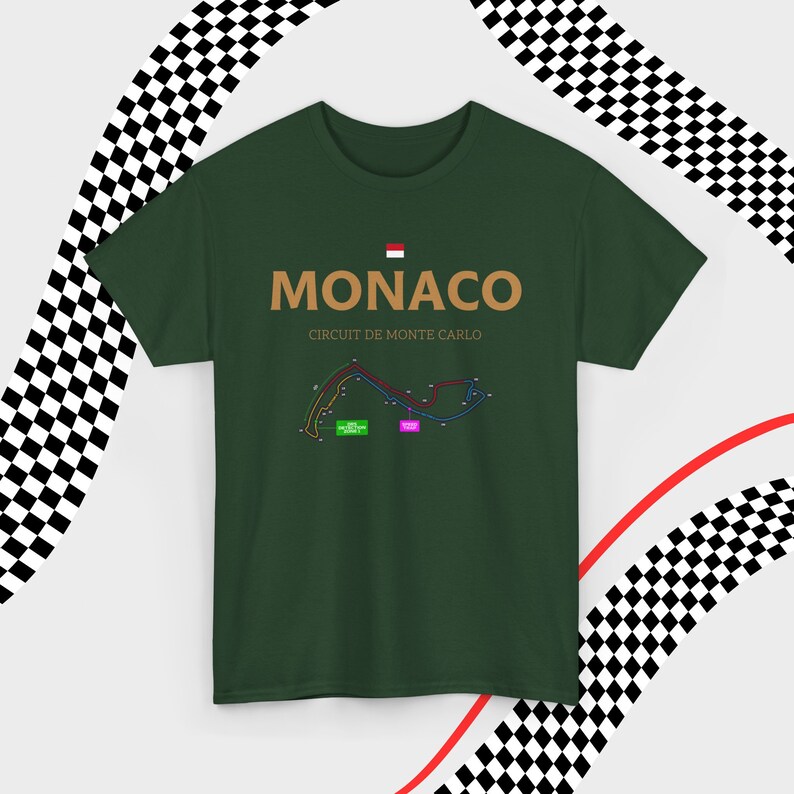 Monte Carlo Circuit De Monaco T-shirt Formula One Monaco Grand Prix Tee F1 Gift Top Race Tee ...