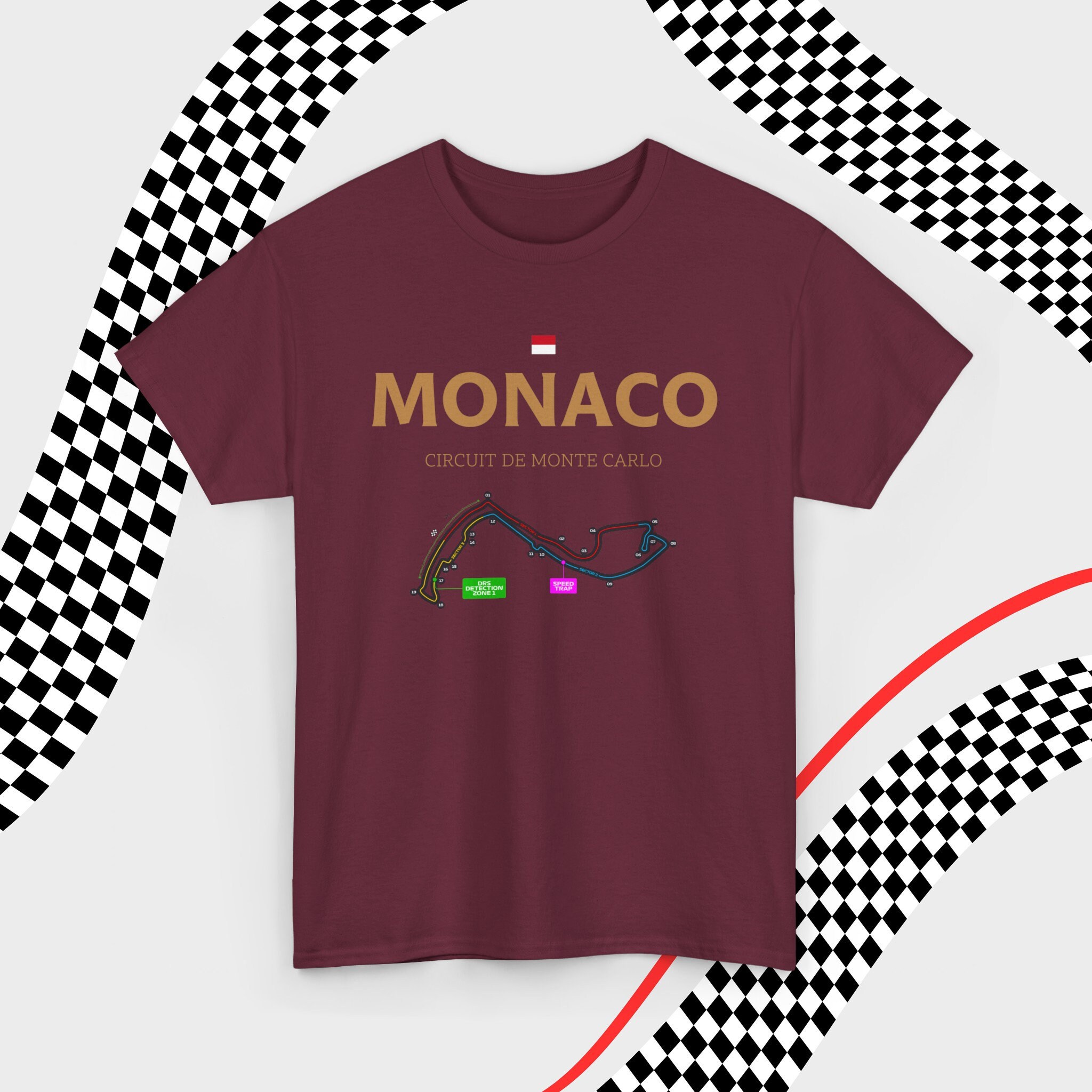 Monte Carlo Circuit De Monaco T-shirt Formula One Monaco Grand Prix Tee ...