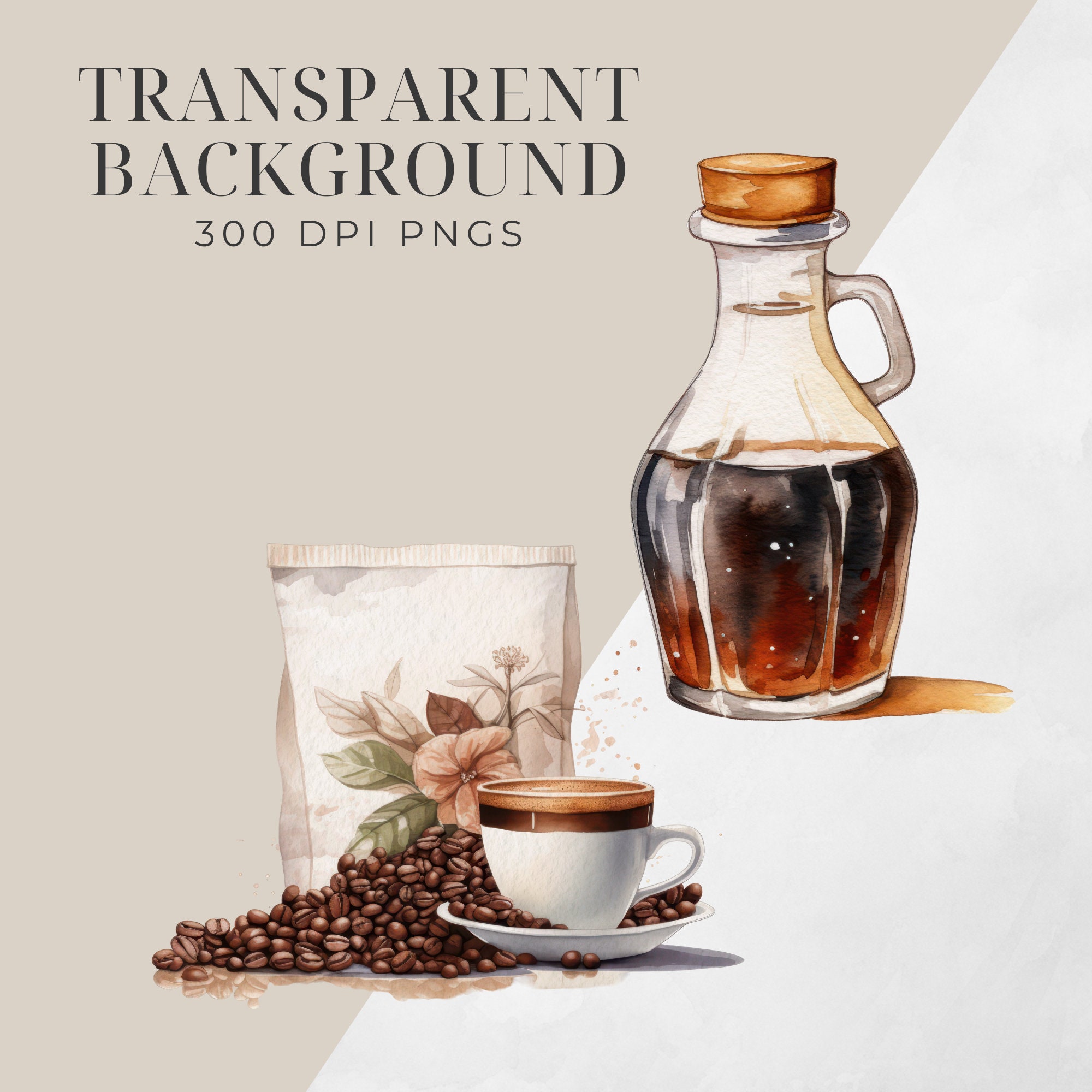 Watercolor Coffee Lover Clipart, Coffee Cup Clipart, Barista, Coffee ...