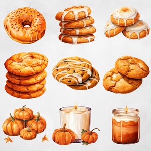 Watercolor Pumpkin Spice Clipart, Pumpkin Spice Latte, Fall Spice Latte ...
