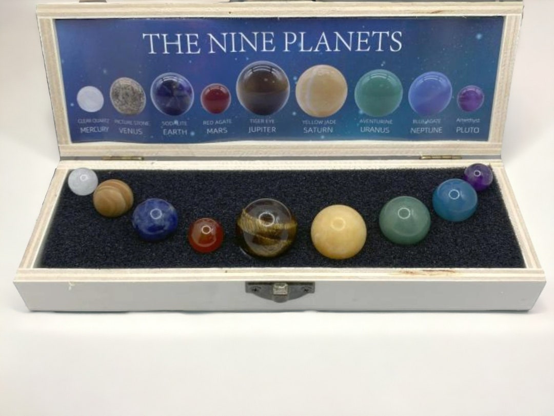 Eight Planets of the Solar System Crystal Set: Agate, Jade, and More ...