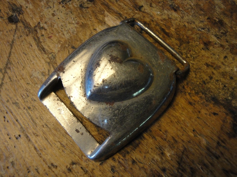 Vintage Metal Heart Horse Harness Buckle Cover Civil War Era - Etsy