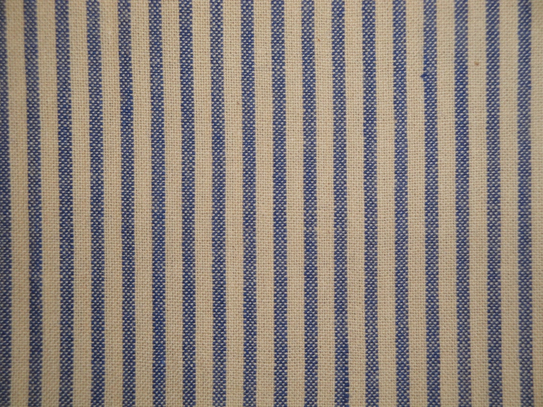 Diamond Textiles Americana Blue Stripe Homespun Fabric | Apparel Quilt ...
